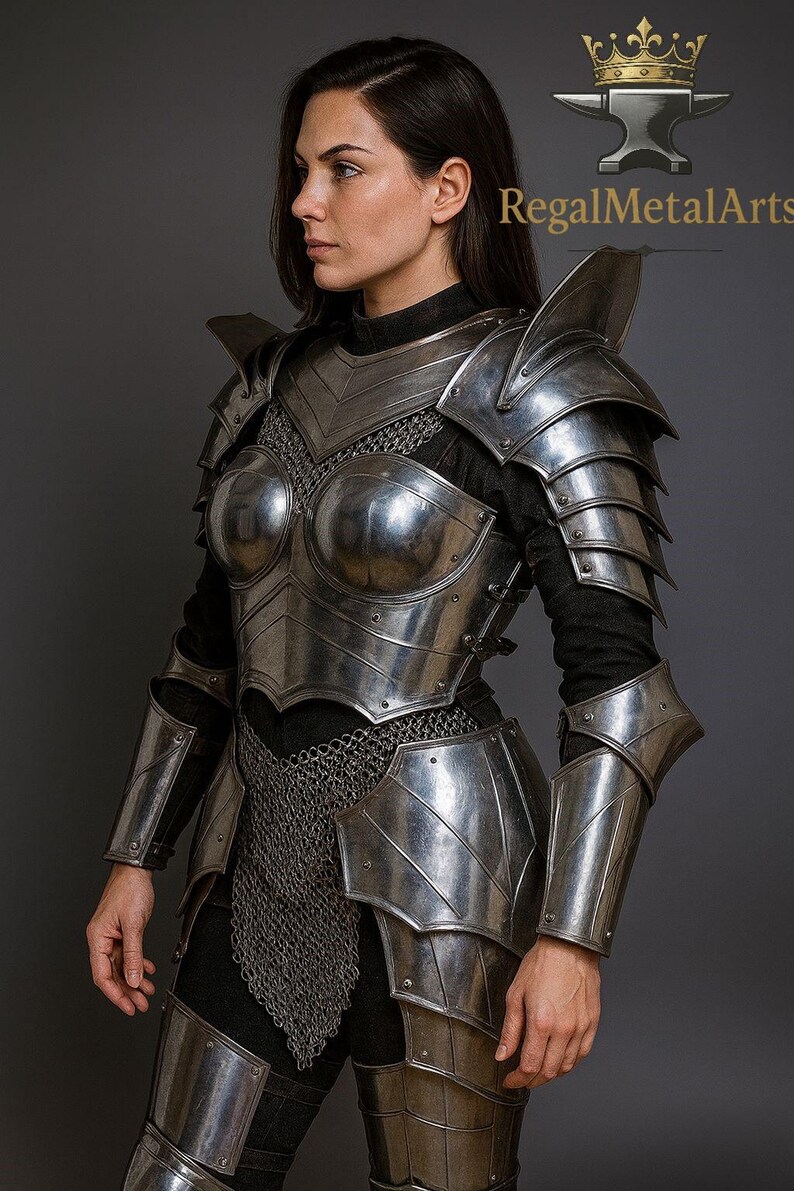 Medieval Steel Armor – Lady Warrior Cuirass, Pauldrons, Tassets - Etsy