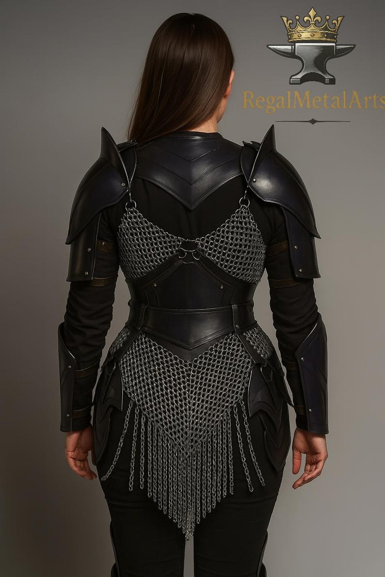 Medieval Knight Fantasy Brae Lady Warrior Half Body Armor -women's ...