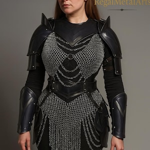 Medieval Knight Fantasy Brae Lady Warrior Half Body Armor -women's ...
