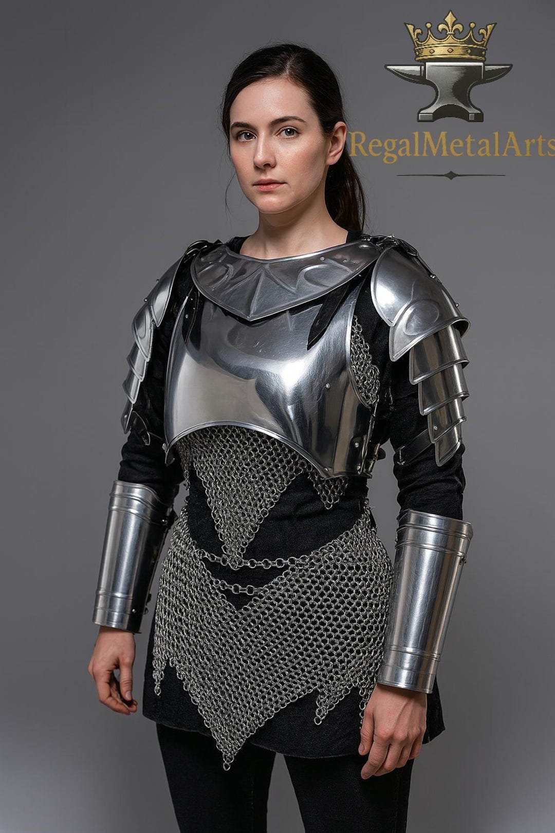 Womens Medieval Armor Set – 18 Gauge Steel, LARP Cosplay Costume - Etsy