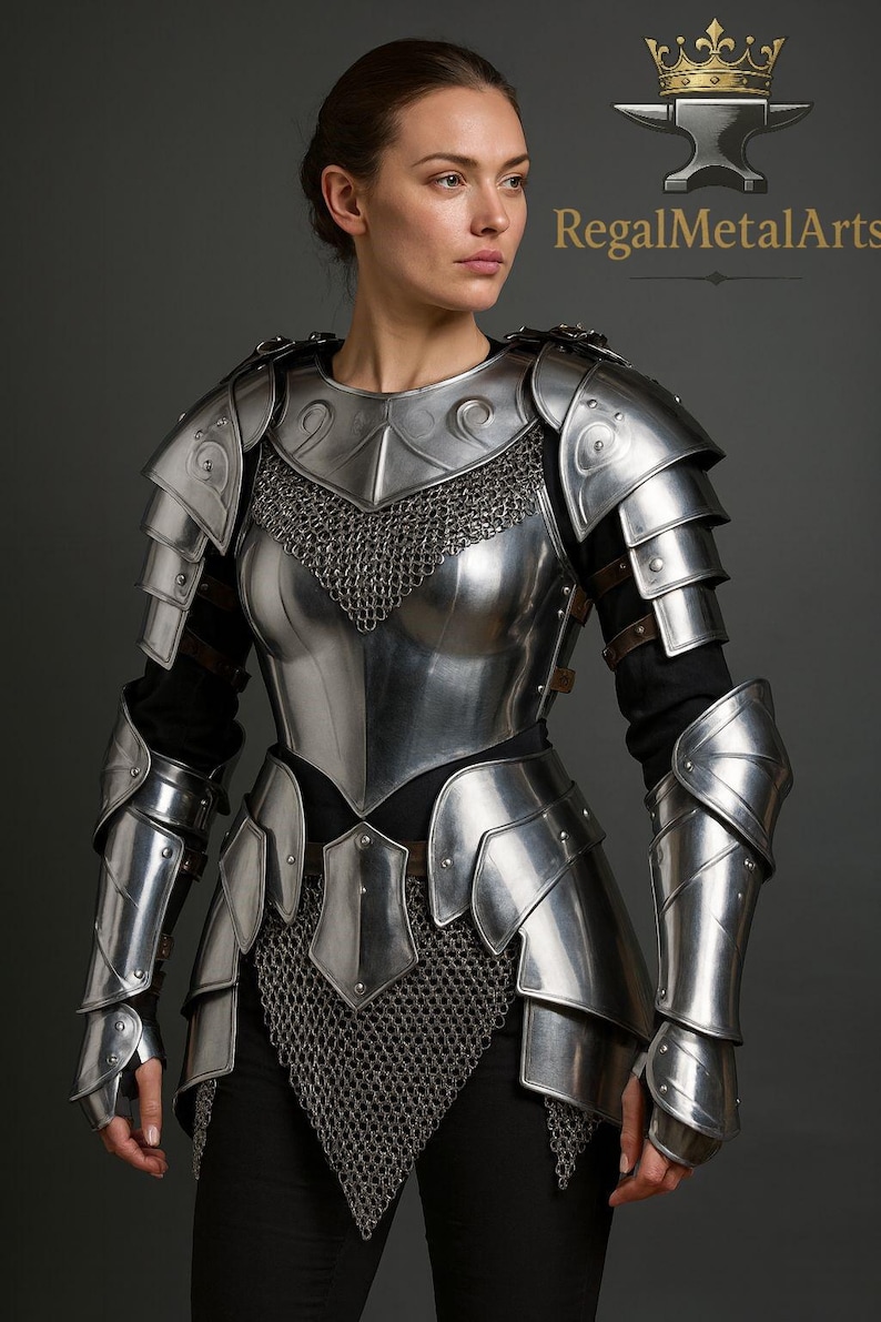 Medieval Steel Armor Set – Lady Knight Pauldrons, Corset, Bracers - Etsy