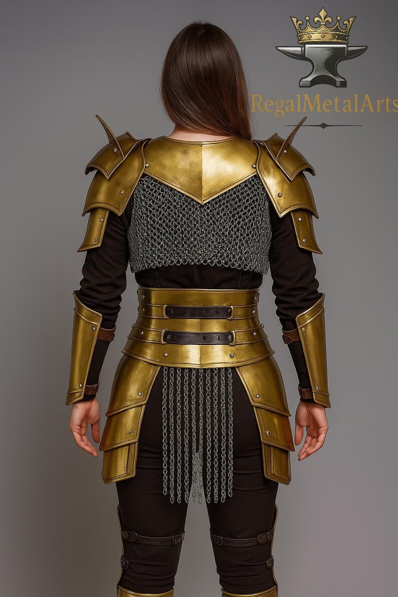 Medieval Knight Fantasy ELVEN Lady Warrior Half Body Armor -women's ...