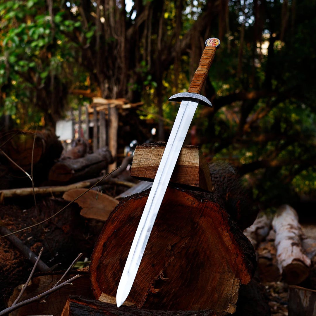 Authentic Viking Sword Gift for Men - Hand Forged Norse Battle Blade ...