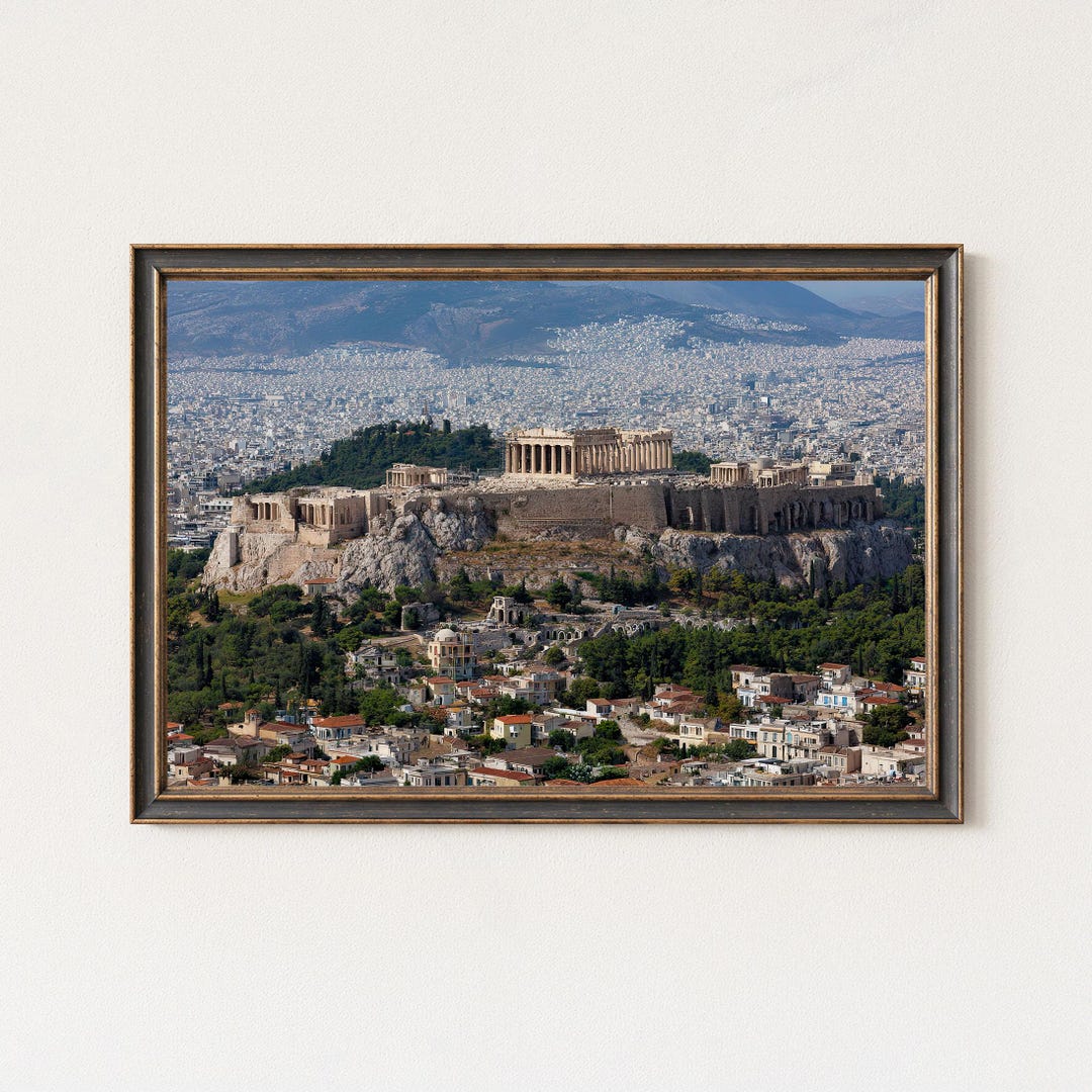 Athens Acropolis Wall Art, Parthenon Print, Ancient Greece Photography ...