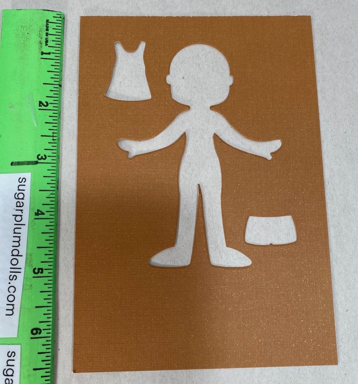 Cute Girl Paper Doll Stencil With Hair and Clothes Stencil - Etsy