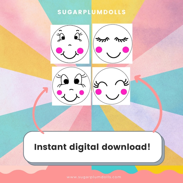 Rag Doll Face - Etsy