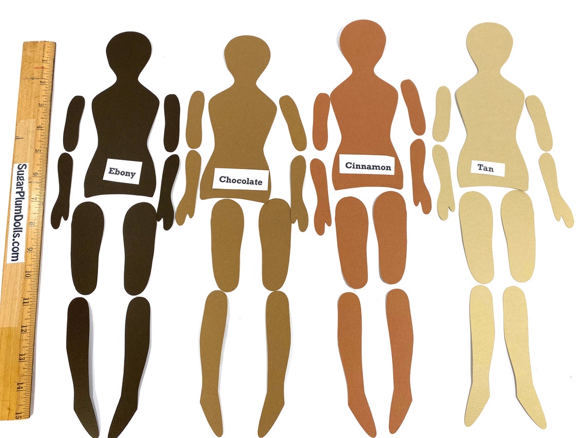 African American Girl/woman Articulated Paper Doll cardstock - Etsy