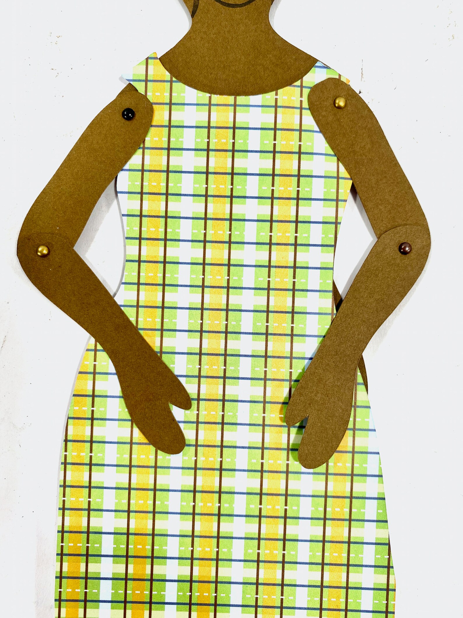 African American Girl/woman Articulated Paper Doll cardstock - Etsy