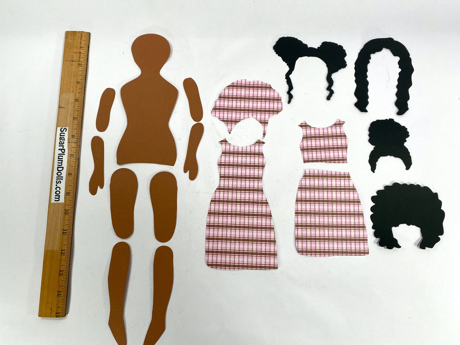 African American Girl/woman Articulated Paper Doll cardstock - Etsy
