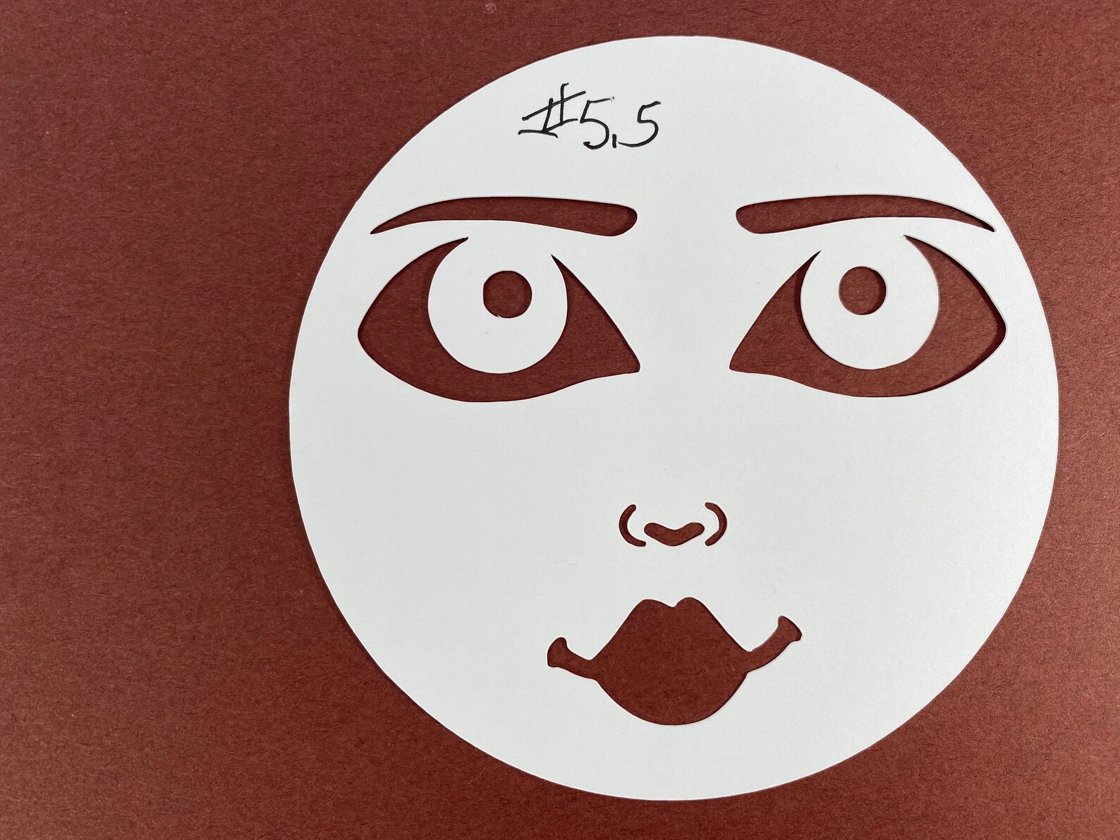 Cardstock Cloth Fabric Doll Face Stencil Template Set 3 Etsy