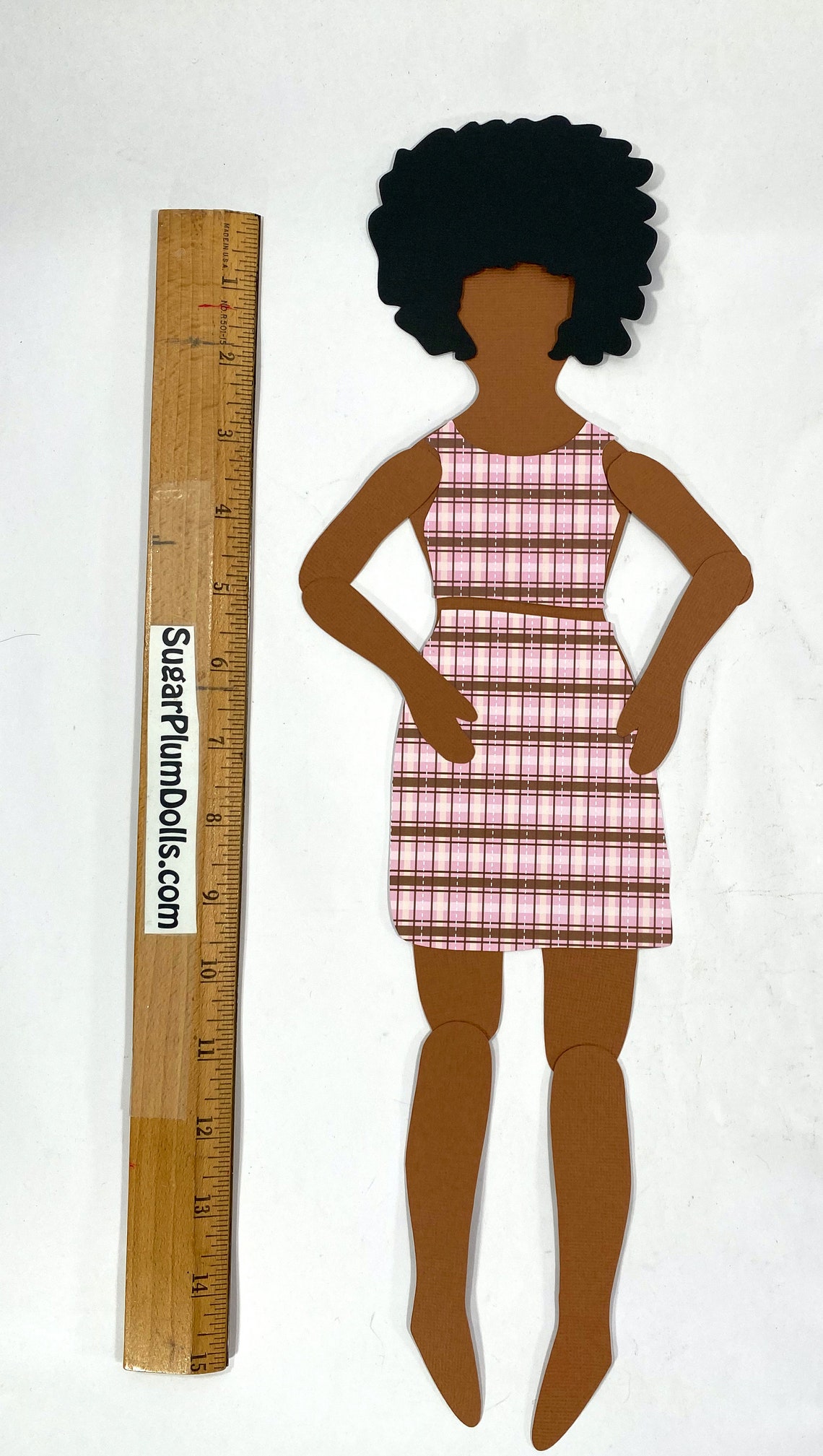 African American Girl/woman Articulated Paper Doll cardstock - Etsy