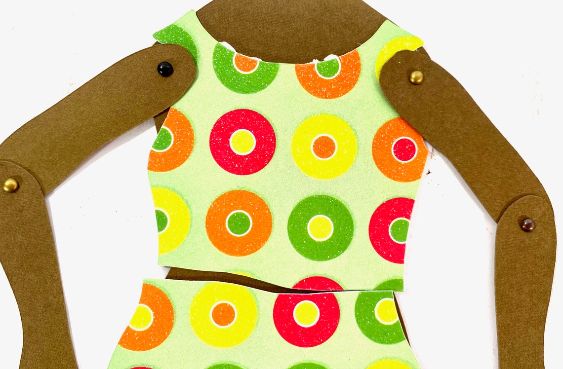 African American Girl/woman Articulated Paper Doll cardstock - Etsy