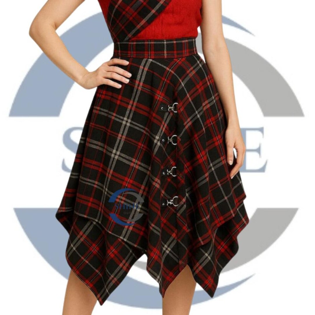 Handmade Tartan Kilt Skirt: Scottish Highland Pixie Skirt, Custom Clan ...