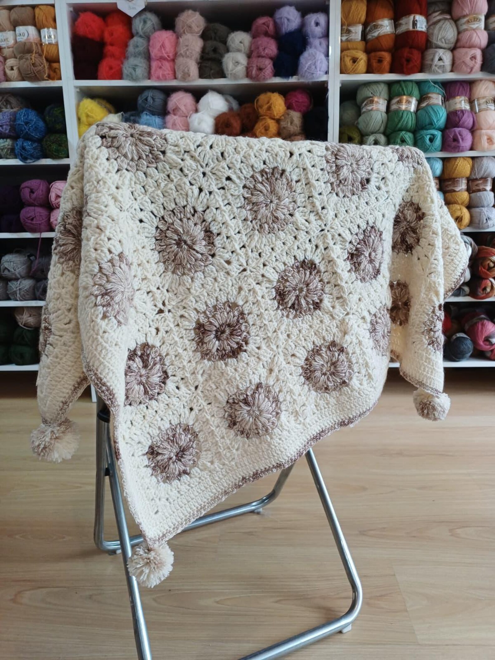 Organic Baby Blanket – Hand Knitted Merino and Cotton, Newborn ...