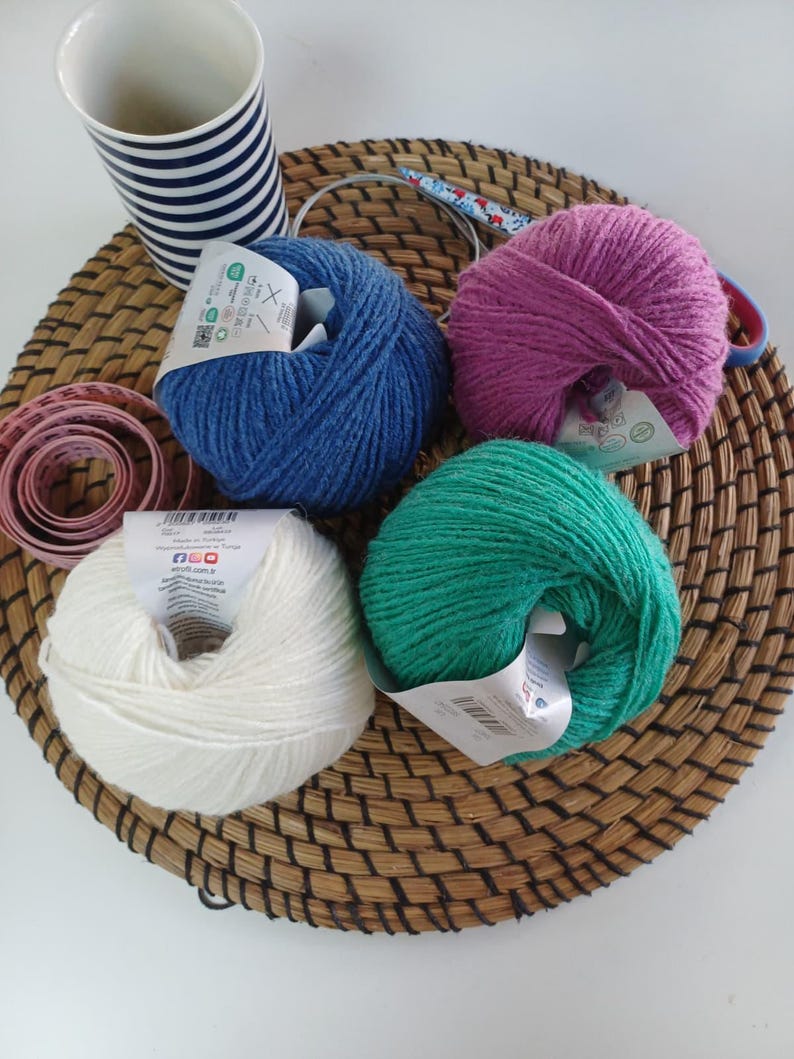 Organic Merino Yarn Soft Baby Wool Blend Eco Knitting Skein OEKO TEX ...