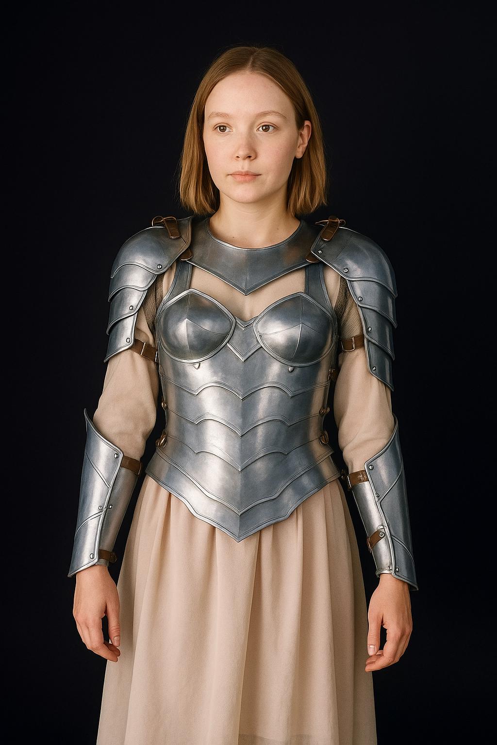 Medieval Steel Lady Knight Armor Set | Full Body Cuirass & Pauldrons ...