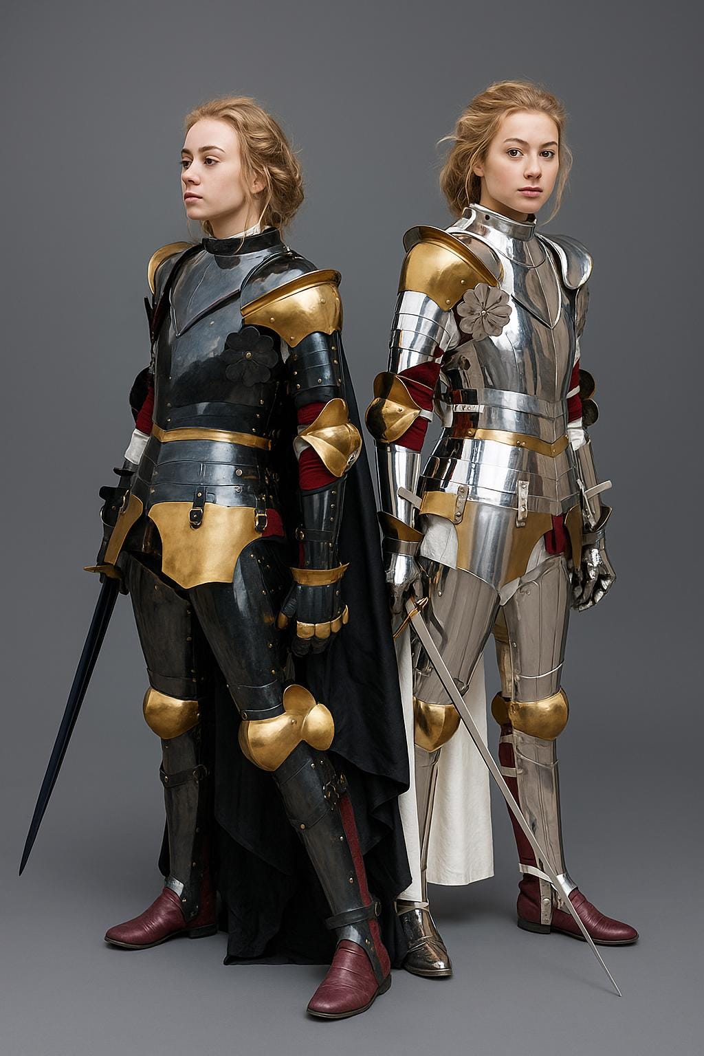 Medieval Women's Armor Set “evening Star” | Full Stainless Steel Suit ...