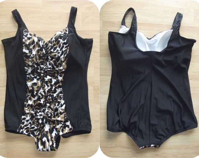 Plus Size Swimsuit | Leopard Print Swimsuit | Ruched Full Cut | One ...