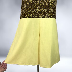 VINTAGE 60s Calico Floral Wide Leg Shorts Romper Plus Size 2X 1960s ...