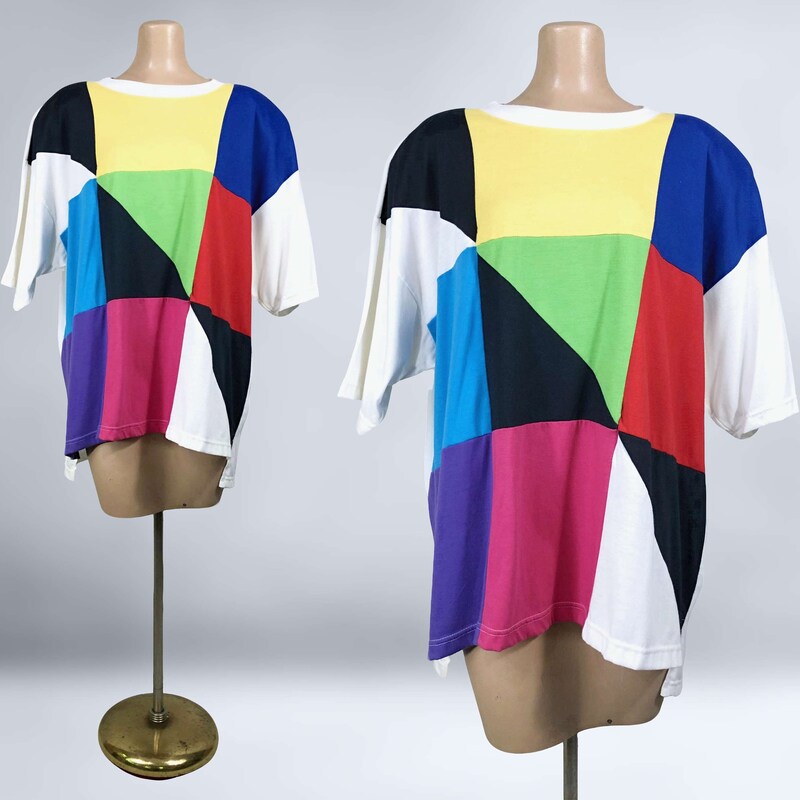 90s Color Block - Etsy