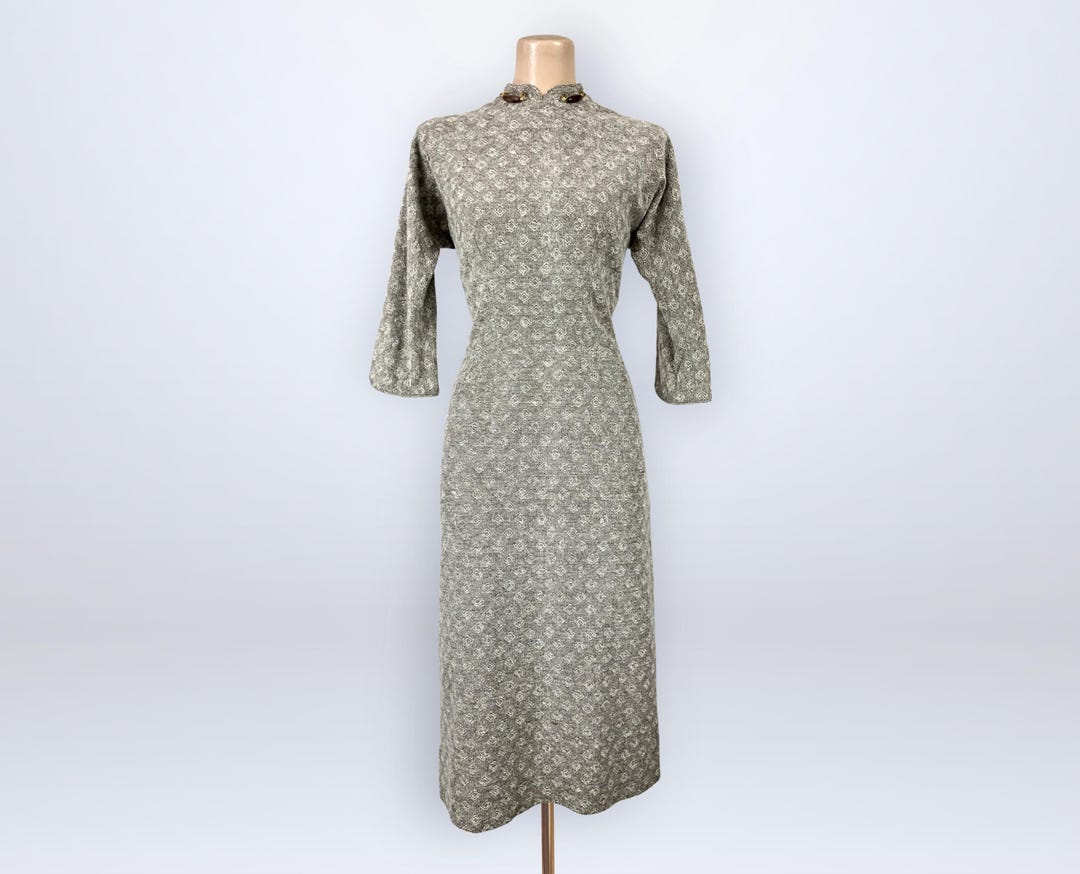 1953 Anne Fogarty Margot Inc Wool Sheath Dress Documented | Original ...