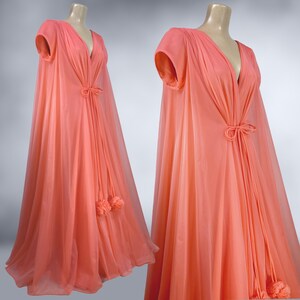 VINTAGE 60s Claire Sandra by Lucie Ann Nightgown and Robe Peignoir Set ...