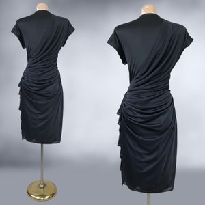 VINTAGE 80s Draped Avant-garde Hip Swag Wrap Dress by Variations Sz 10 ...