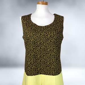 VINTAGE 60s Calico Floral Wide Leg Shorts Romper Plus Size 2X 1960s ...