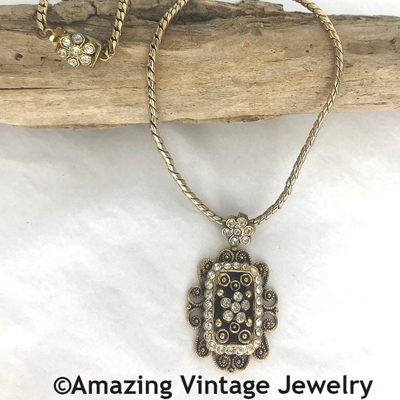 Sarah Coventry QUEEN VICTORIA Necklace Vintage Necklace From 1950 Old Sarah Coventry Rhinestone Necklace Vintage Sarah Coventry Necklace Etsy