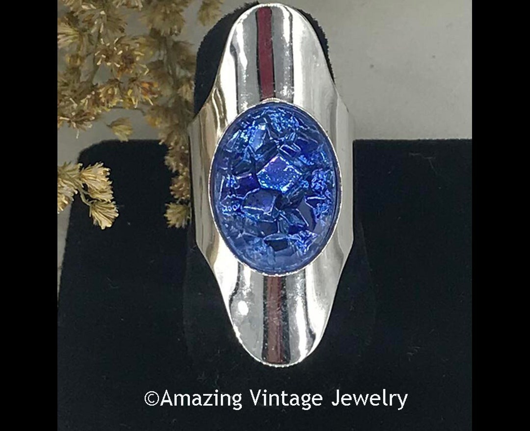 Sarah Coventry CLEOPATRA Ring From 1972 * Sarah Coventry Silver & Blue ...