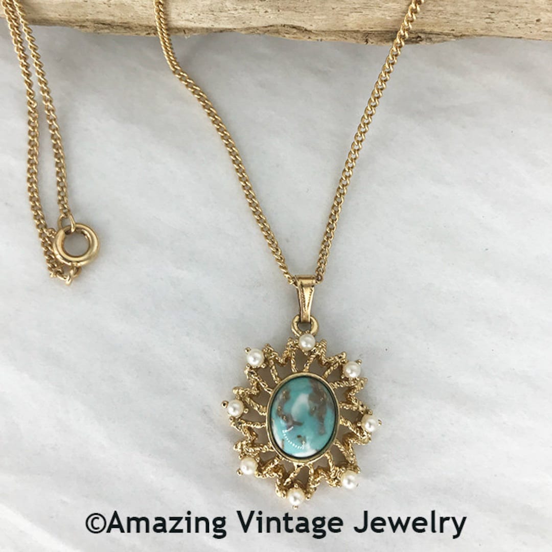 Sarah Coventry AZURE SKIES Necklace From 1972 * Vintage Sarah Cov ...