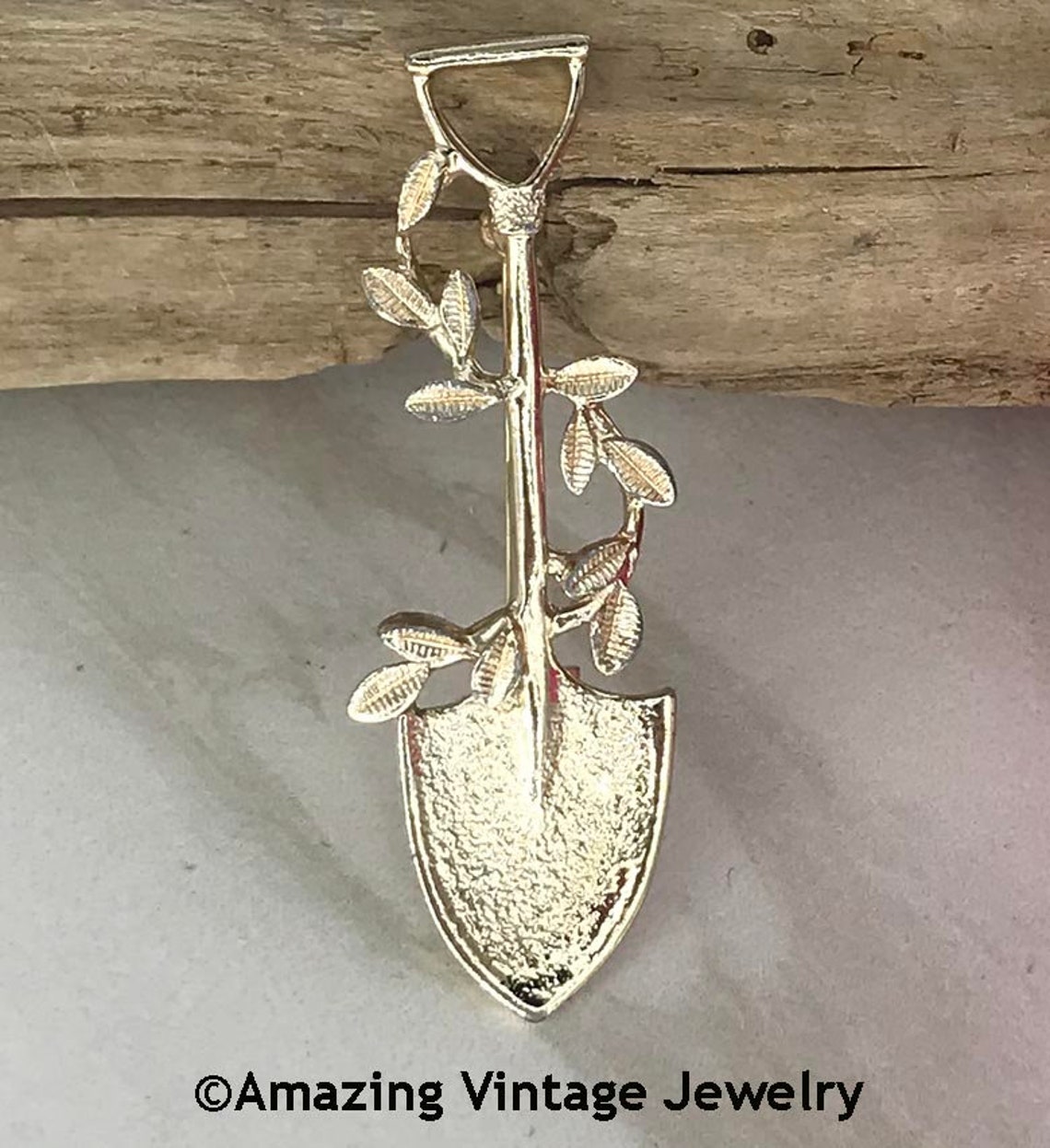 Vintage SARAH COVENTRY Gold Digger Award Pin Gold Shovel Pin - Etsy