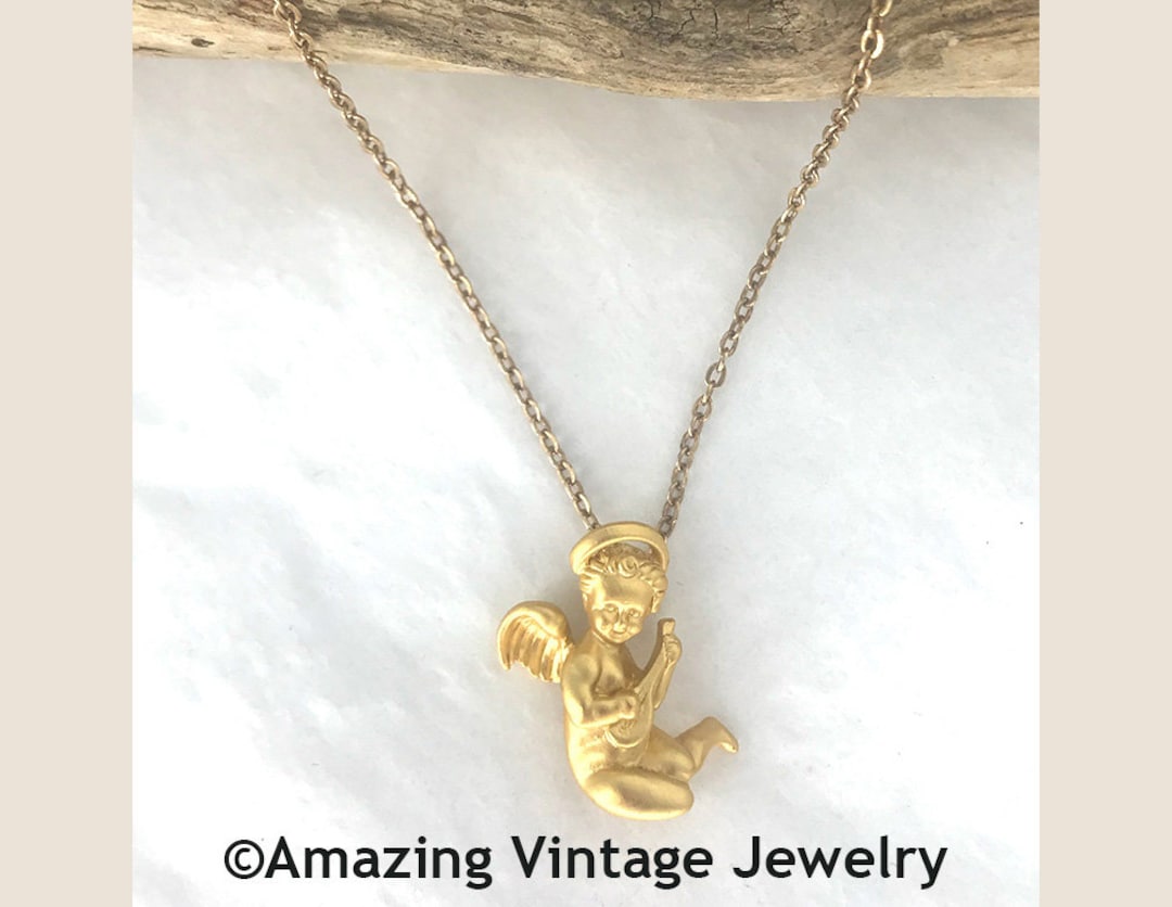 Sarah Coventry LITTLEST ANGEL Necklace From 1977 * Sarah Coventry Angel ...