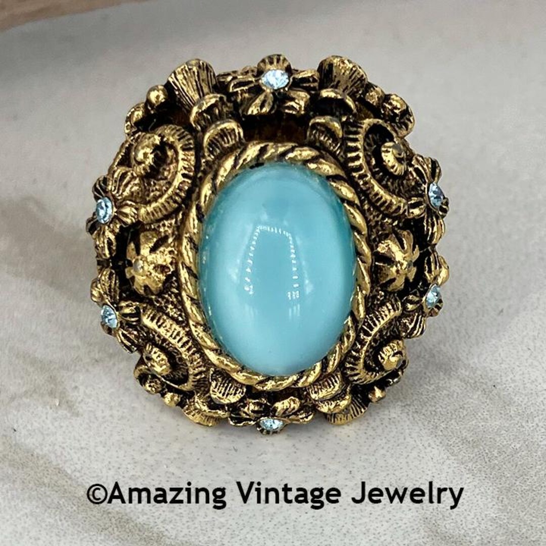Sarah Coventry CZARINA Ring From 1971 * Sarah Coventry Blue Ring ...