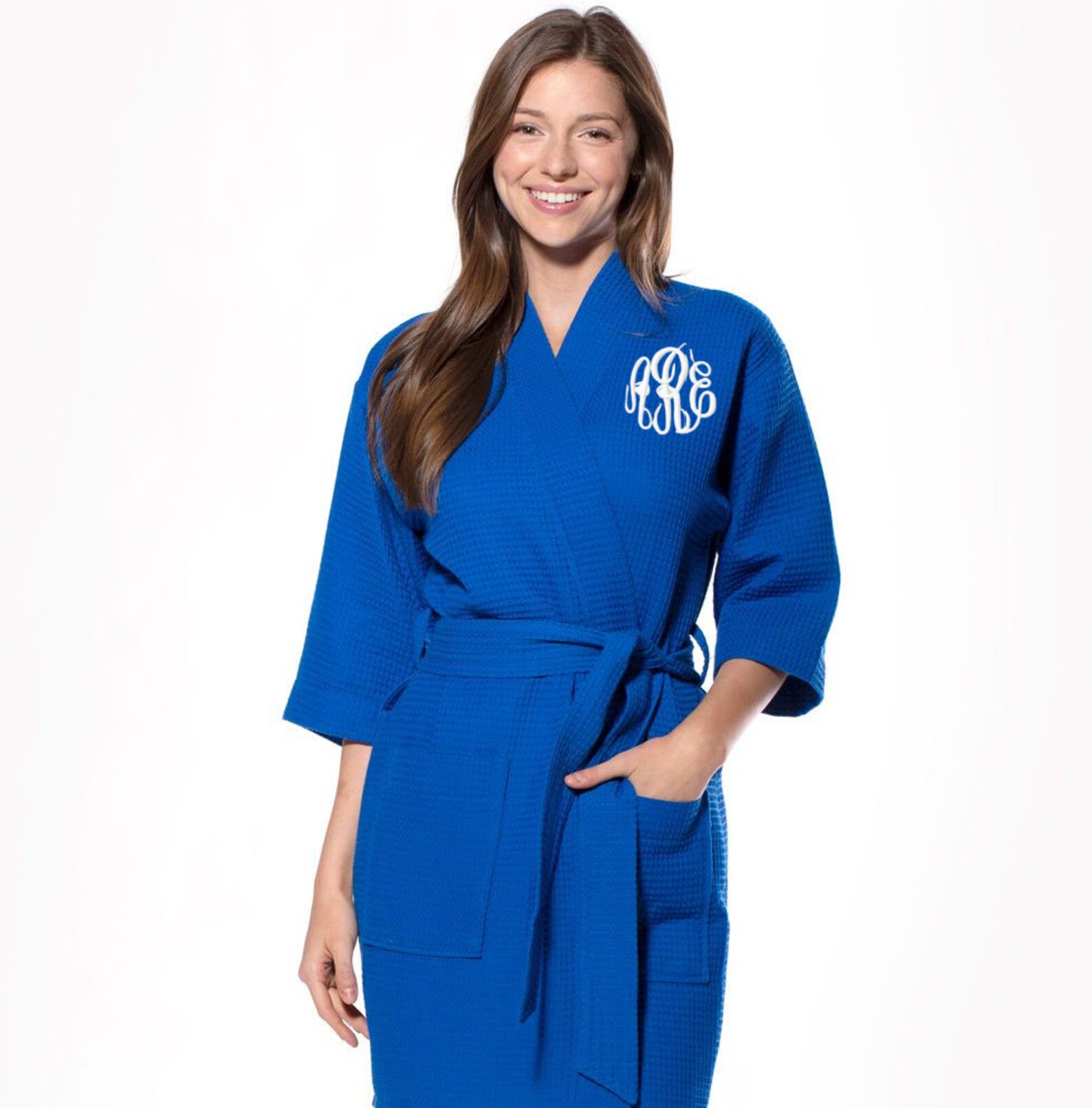 Women's Monogrammed Waffle Robe 14 Colors to Choose From - Etsy