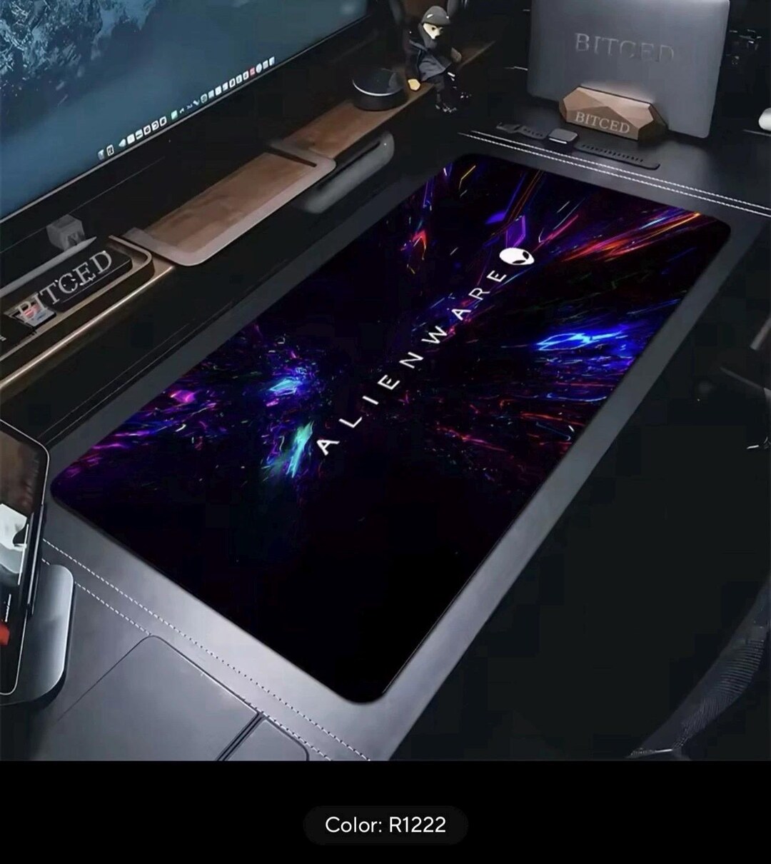Gamer Desk Mats Alienware Animation PC Gaming Mouse Pad Keyboard Pads ...
