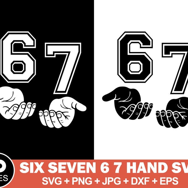 67 Hand Meme - Etsy