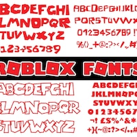 Roblox Font SVG Bundle, Cricut Fonts (digital Download) - Etsy Canada