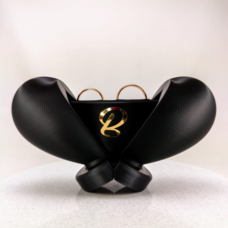 Personalized Heart Ring Box: Romantic Multi-slot Wedding Ring Holder ...