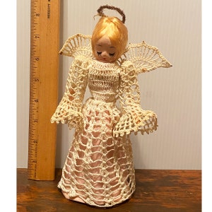 Vintage Angel Tree Topper Made in Japan Bradley Doll Like Angelic Doll ...