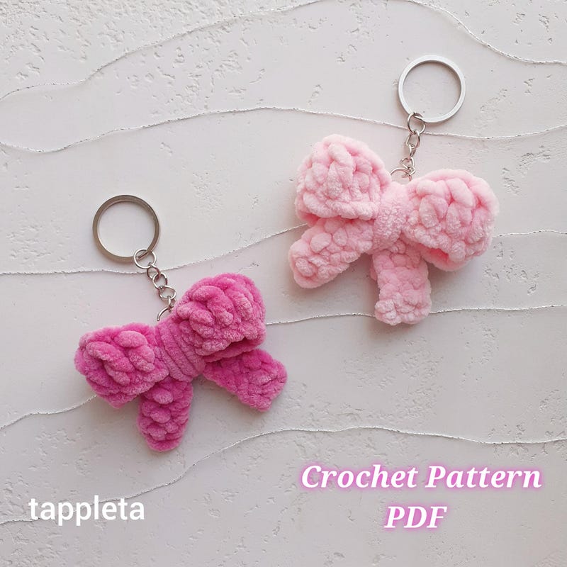 Coquette Plush Keychain - Etsy