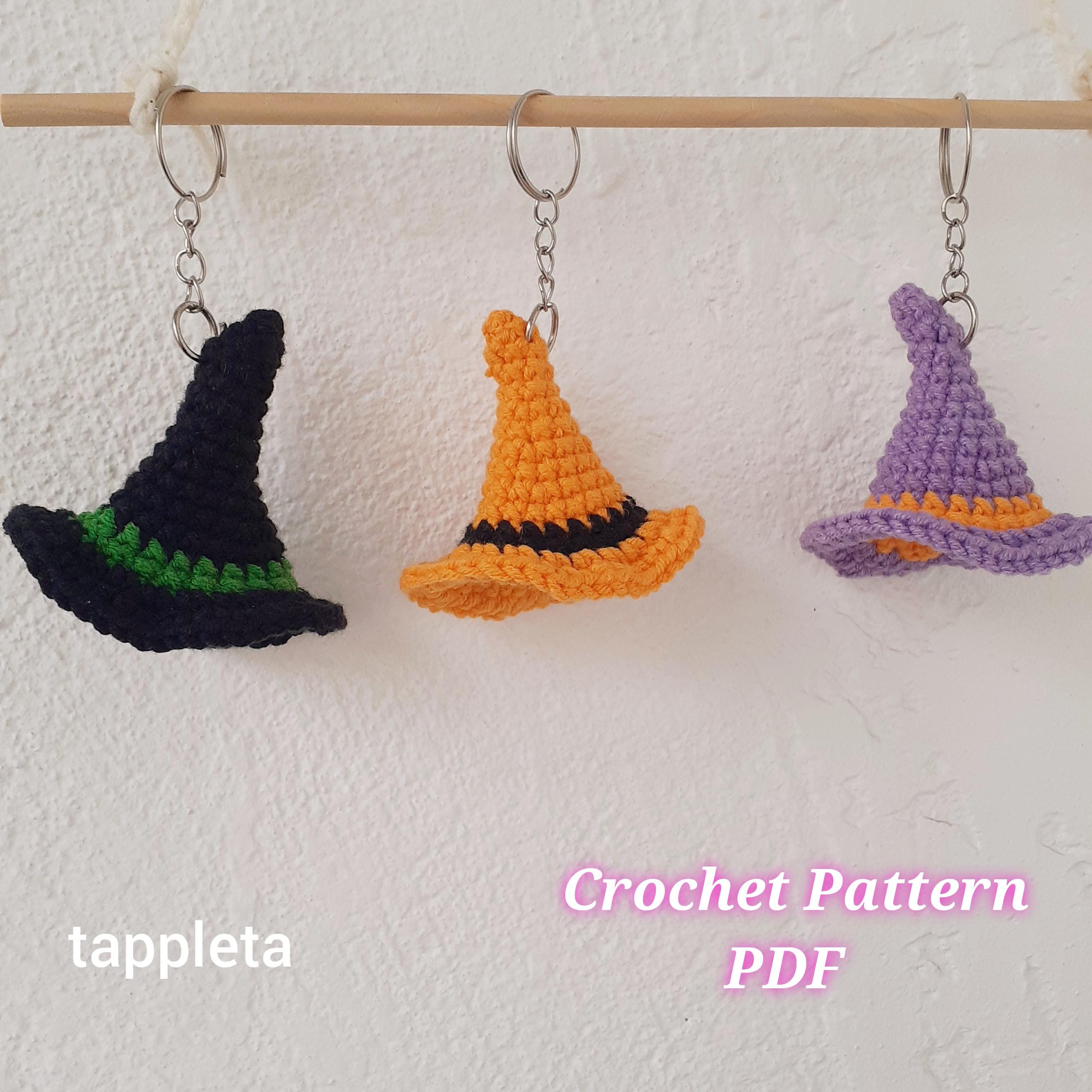 Mini Witch Hat Crochet Pattern, Halloween Mini Hat, Tiny Hat Amigurimi ...