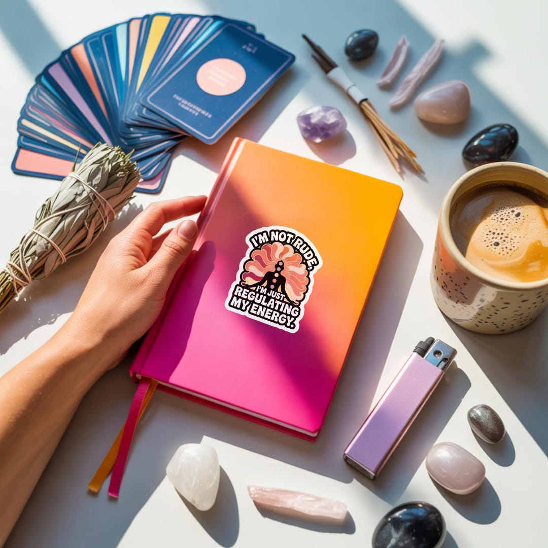 Spiritual Die-cut Stickers, I'm Not Rude, I'm Just Regulating My Energy ...
