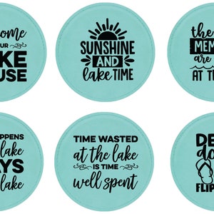 Lake Life Coasters - Drink Coasters - Bar Decor - Lake House Gift ...