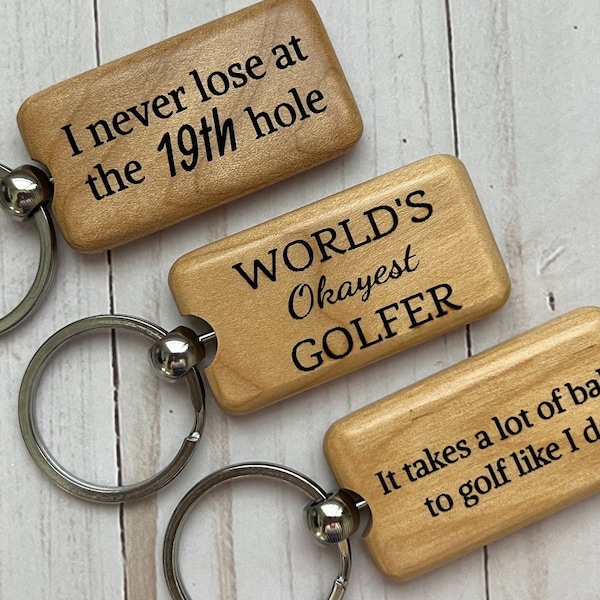 Golf Key Chains - Etsy