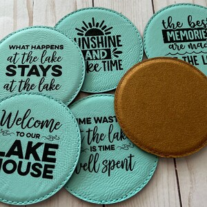 Lake Life Coasters - Drink Coasters - Bar Decor - Lake House Gift ...