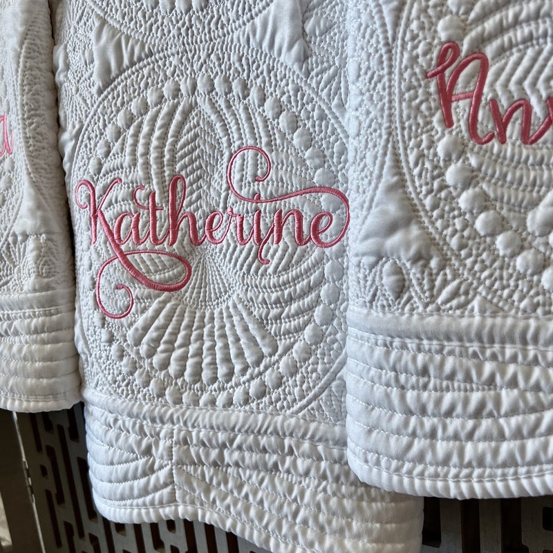 Monogrammed Baby Quilt - Etsy