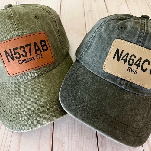 Tail Number Hat Gift for Pilot Baseball Cap Aviation - Etsy