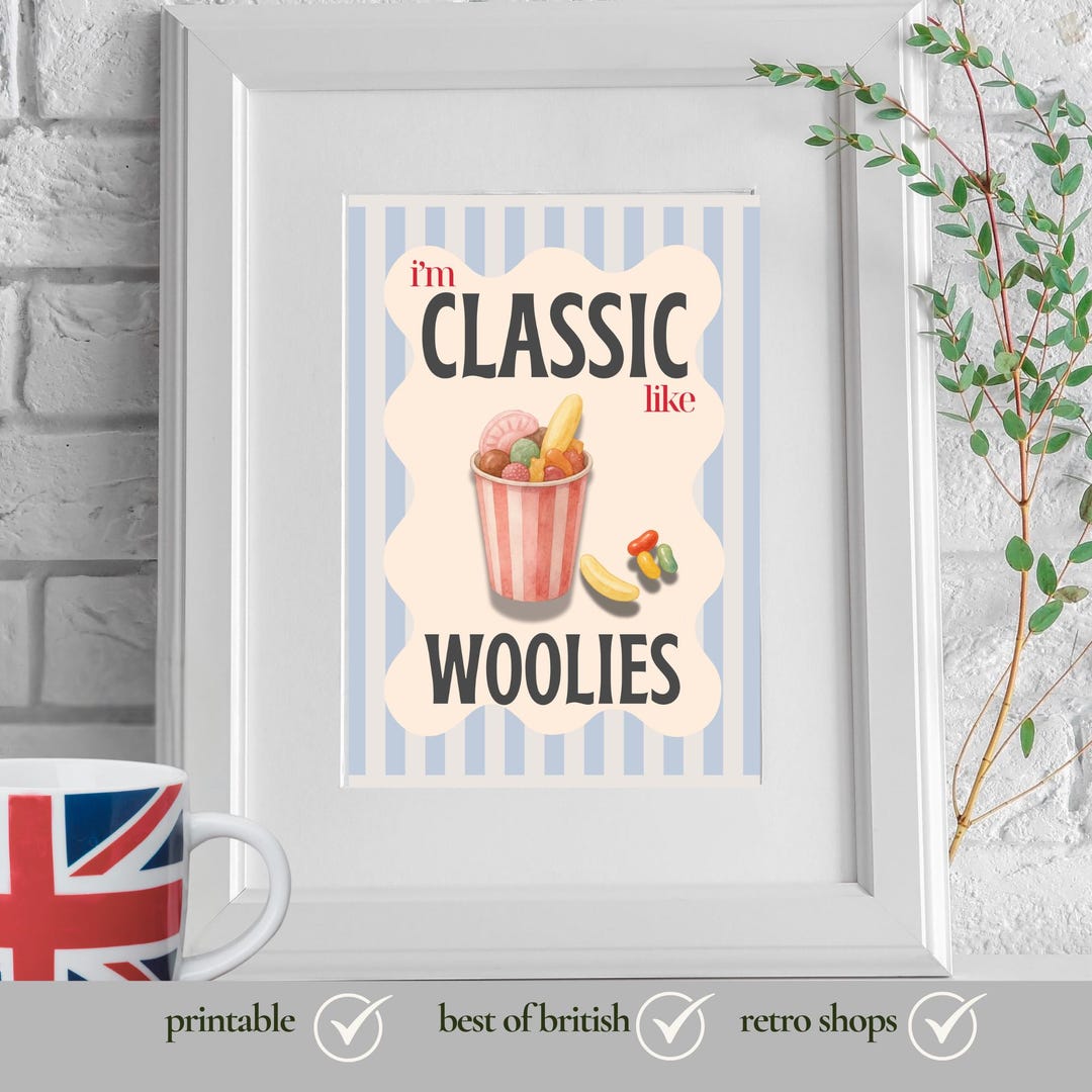 Retro British Shops Print Set: 1980s Nostalgia Wall Art (digital ...