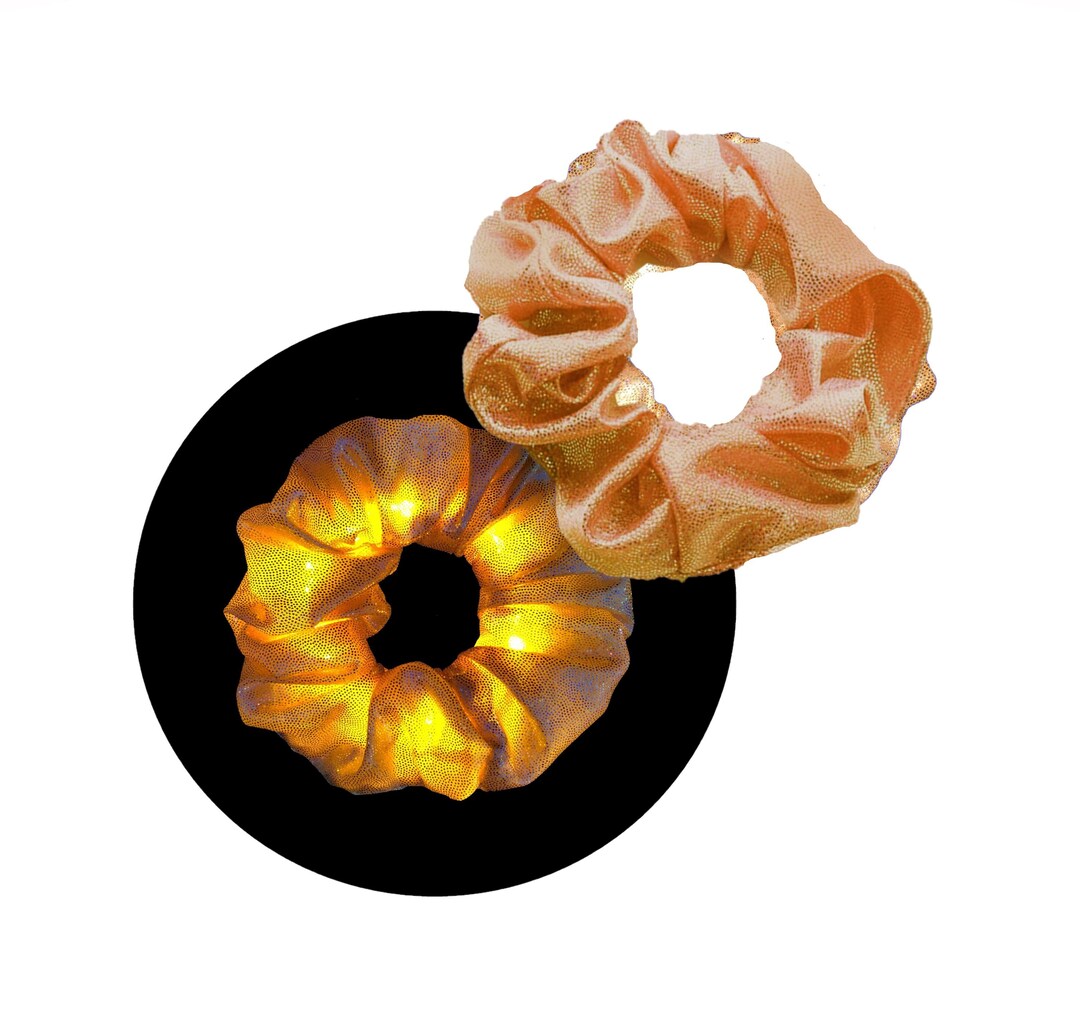 LED Light up Scrunchie Orange - Etsy